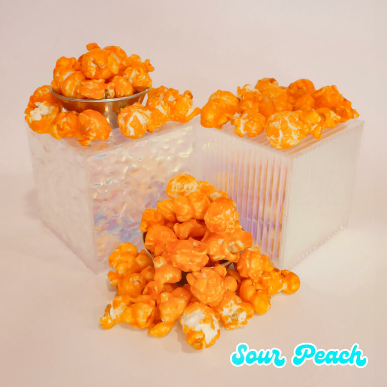 Sour Peach Popcorn - Pop Lab Popcorn